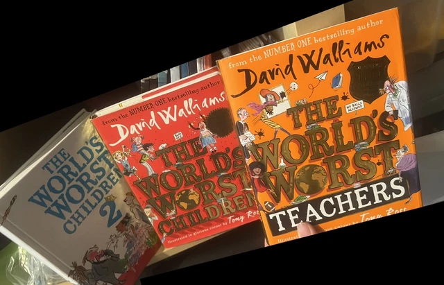 DAVID WALLIAMS “THE Worlds Worst Children” Book Set 1,2 & Teachers ...