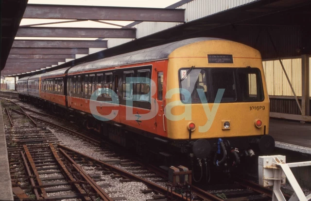 35MM RAILWAY SLIDE of Class 101 DMU 101689 & 101664 @ Heysham Copyright ...