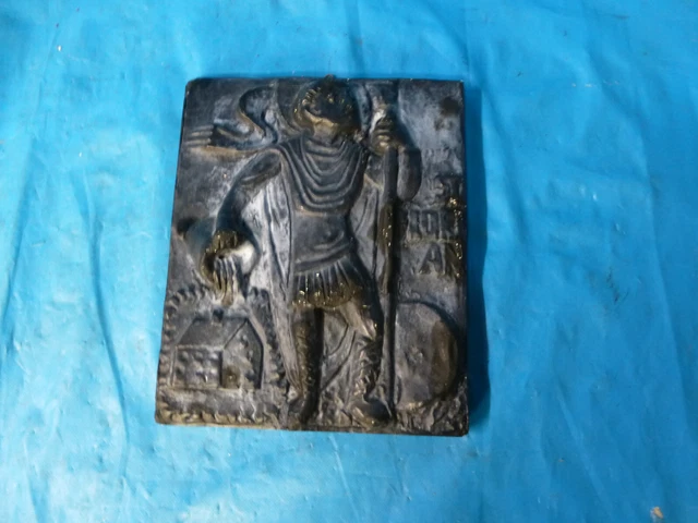 FLORIAN SCHUTZPATRON DER Feuerwehr, Gipsbild, ca.20 x 16 cm EUR 5,00 ...