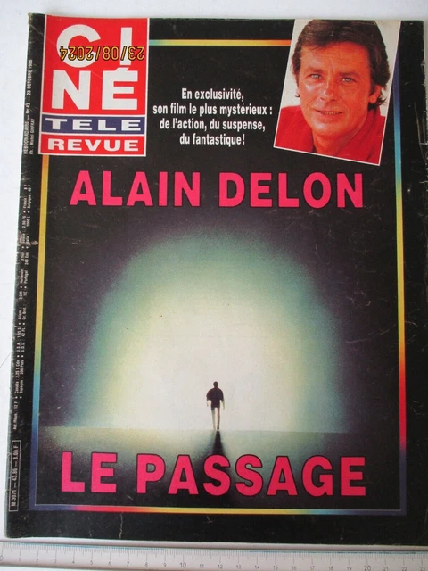 ALAIN DELON MAGAZINE Ciné Télé octobre 1986 LE PASSAGE 70 Pages EUR 4 ...