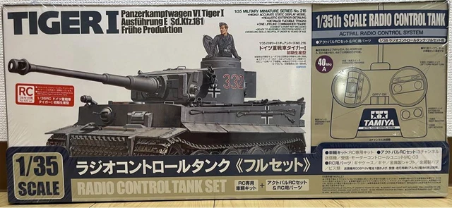 TAMIYA 1/35 RC Deutscher Schwerer Panzer Tiger I, Erstproduktion - Komplettset EUR 428,77 ...