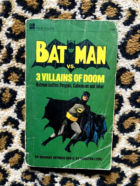 BATMAN VS 3 Villains of Doom (Winston Lyon - 1966) Foursquare paperback ...