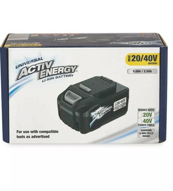 ACTIV ENERGY 5AH Battery 20v/40v For Ferrex Tools inc Lawn Mower ...