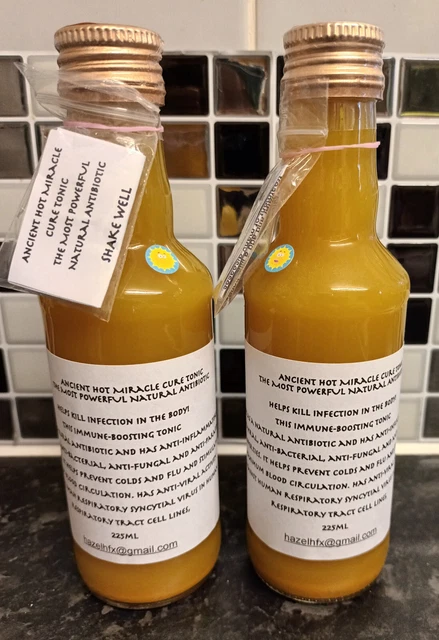2 X BOTTLES Ancient Hot Miracle Tonic Most Powerful Natural Antibiotic ...