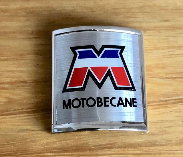 MOTOBECANE HEAD BADGE - Chrome with decal - old school bmx $44.00 ...