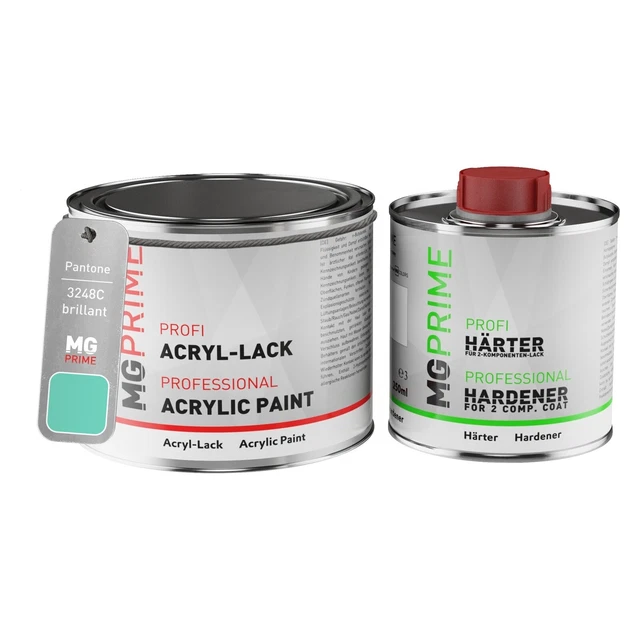 PANTONE 3248C GREEN Peinture acrylique brillante Pot de 0,75 litre ...