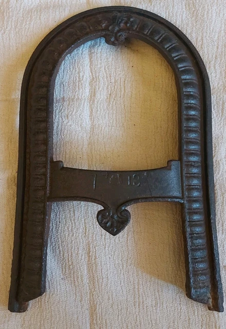 ORIGINAL VICTORIAN RARE Cast Iron Wall Boot Scraper With Fixing Loops ...