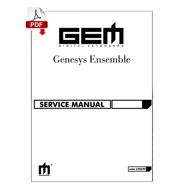 GEM GENESYS ENSEMBLE Service Manual Schema Schaltplan Schematic ...