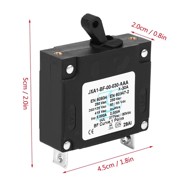 SDS DURABLE DC/AC Manual ON/OFF Toggle Reset Switch Safety Circuit ...