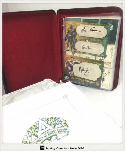 2008 CENTENARY OF Rugby League Master Album Card Set--ULTIMATE ...