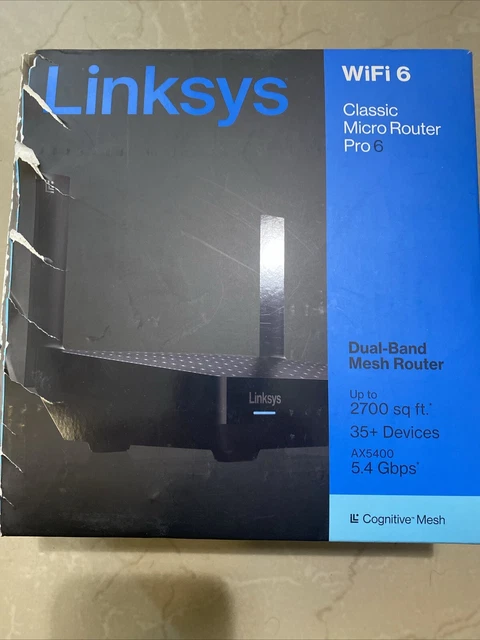 LINKSYS WIFI 6 Classic Micro Router Pro 6 AX5400 5.4 Gbps Dual Band ...
