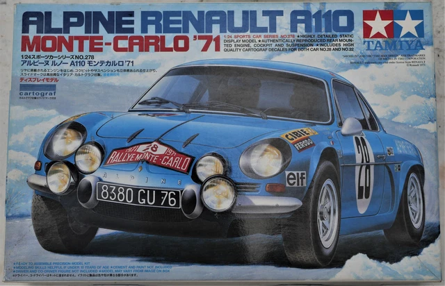 1971 TAMIYA ALPINE model Renault A110 MONTE CARLO 1/24th - 24278 £38.56 ...
