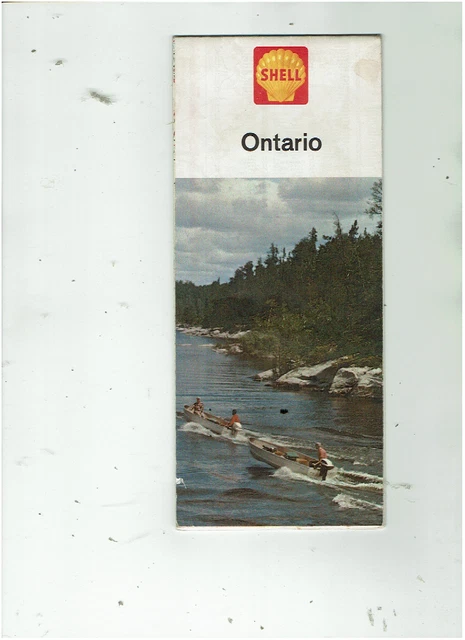 ONTARIO, CANADA SHELL Oil vintage 1962 road map $4.99 - PicClick CA