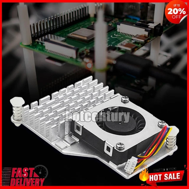 FOR RASPBERRY PI 5 Active Cooler with Adjustable Speed Cooling Fan ...