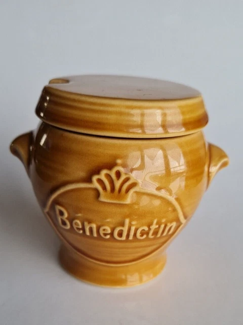 ANCIEN POT DE MOUTARDE BENEDICTIN ( Desvres) EUR 3,00 - PicClick FR