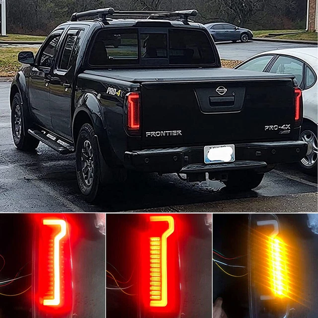 SMOKED LED REAR Tail Light Lamp Lights For Nissan Navara D40 05~14 ST ...