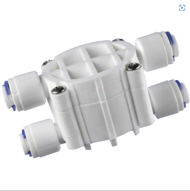 4-WAY AUTO SHUT Off Valve - 1/4 Port for Reverse Osmosis Filter System ...