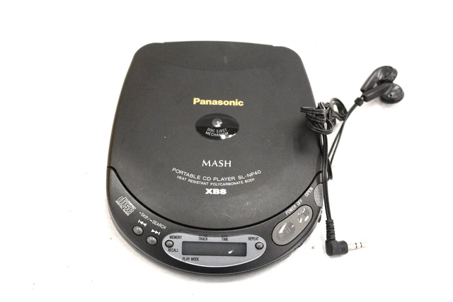 PANASONIC MASH XBS SL-NP40 Walkman Portable CD Player Vintage - W24 £8. ...