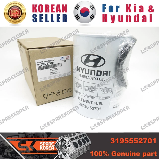GENUINE/OEM 3195552701 ELEMENT ASSY-FUEL FILTER for Hyundai e-Aero Town ...