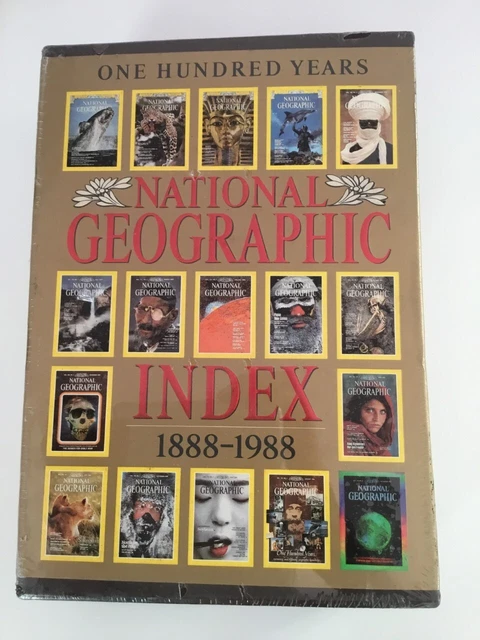 ONE HUNDRED YEARS Of National Geographic Index 1888-1988 Hardback Brand ...
