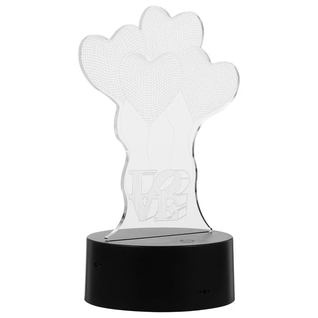 3 D BEDSIDE Lamp Touch Control Color Changing Night Light Lights £18.55 ...