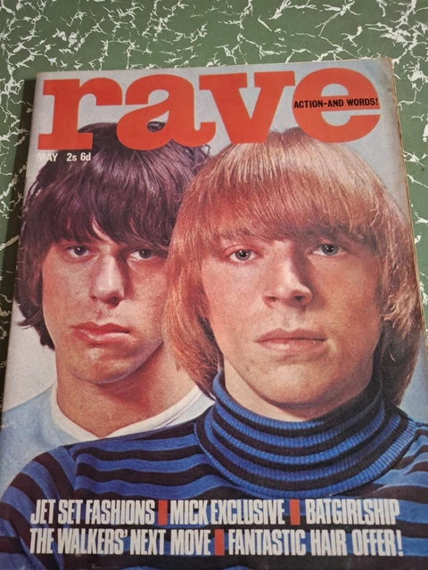 RARE RAVE MAGAZINE MAY 1966 Walkers Yardbirds Pitney Stones Marquee ...
