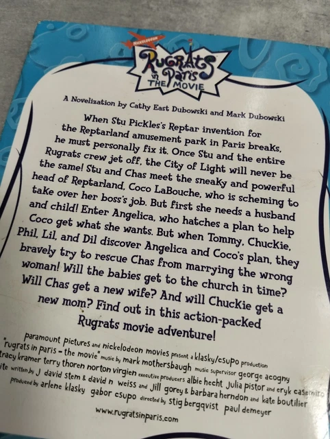 RUGRATS IN PARIS: The Movie Book - Paperback $7.95 - PicClick AU