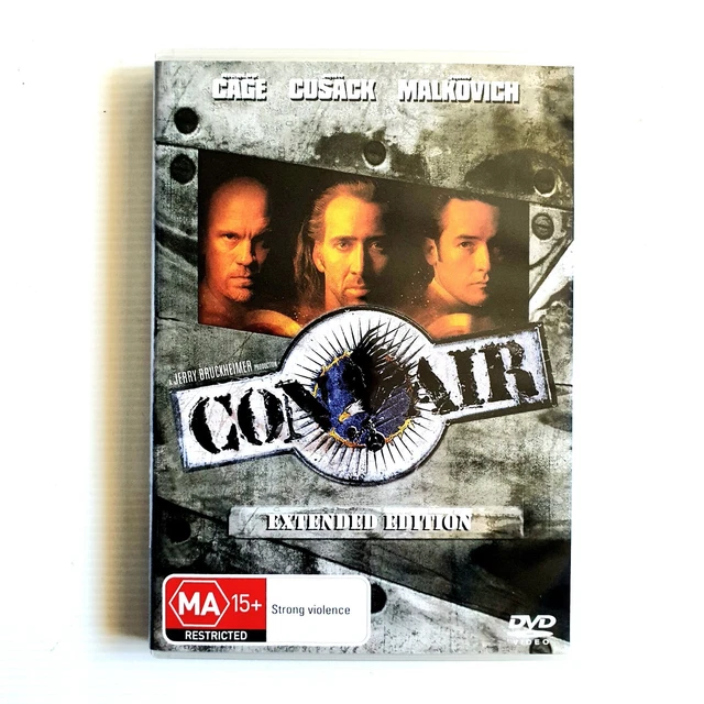CON AIR | Extended Edition DVD 1997 Action Thriller, Nicolas Cage ...