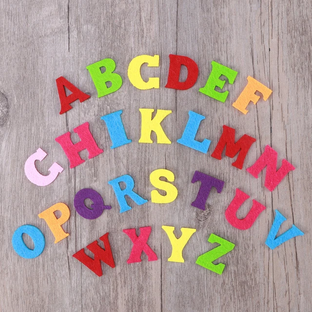50 PCS FOAM Letter Stickers Felt Alphabet Letters for Crafts Abcs Toy ...