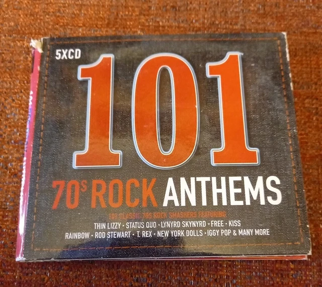 DIVERS ARTISTES : 101 70s Rock Anthems CD Box Set 5 disques (2017) EUR ...