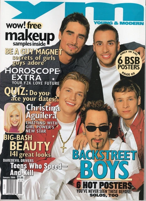 EARLY 2000S YM Magazine January 2000 - Backstreet Boys Cover w/ Posters ...
