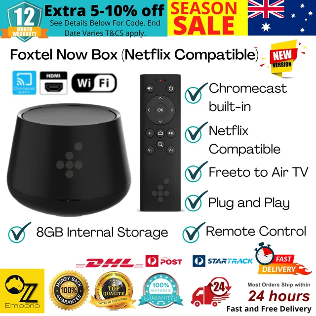 FOXTEL NOW BOX Built-in Chromecast Free-To-Air TV Tuner Android Apps ...