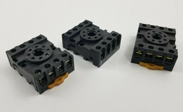 LOT OF 3 OMRON PF083A-E relay base socket. Fast shipping!!! $11.95 ...