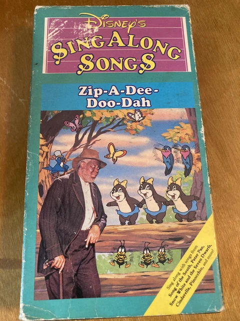 DISNEY'S SING ALONG Songs Zip-A-Dee-Doo-Dah VHS Tape RARE Vintage £5.51 ...