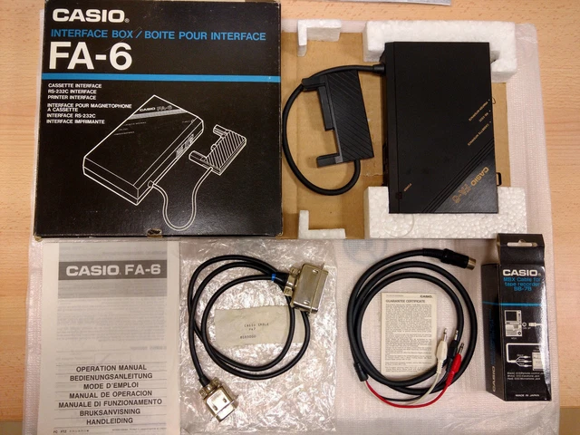 [RARE]: INTERFACE CASIO FA-6 + Cables SB-7B et PK-7 // pour FX850P EUR ...