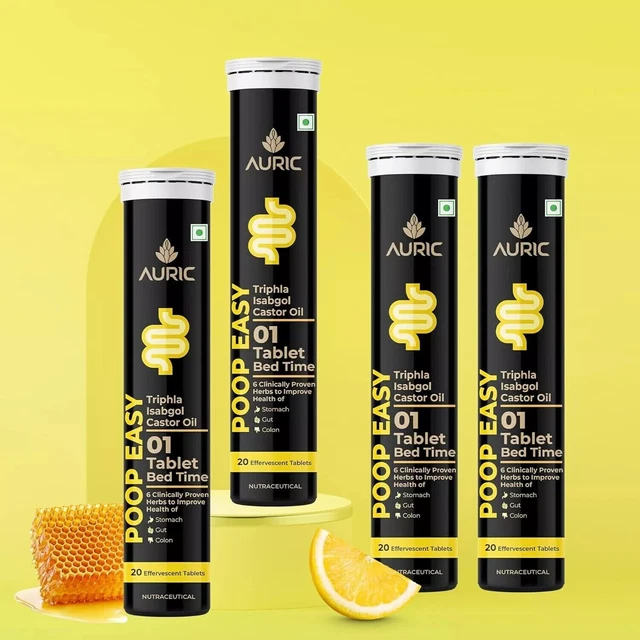 AURIC POOP EASY Effervescent Tablet | 80 Tablets Promoted Healthy Gut £ ...