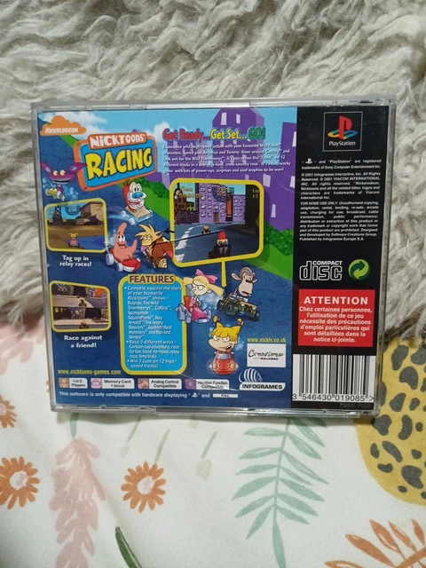 NICKTOONS RACING PS1 Game PlayStation 1 £19.99 - PicClick UK