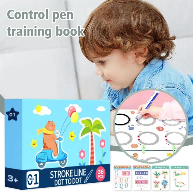 DRAWING TABLET PEN Control Hand Training Children Montessori ...