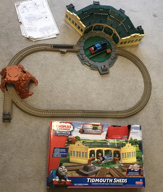 THOMAS THE TANK Engine Trackmaster Tidmouth Sheds Set With Turntable ...