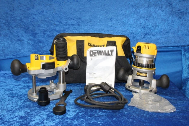 DEWALT FIXED AND Plunge Base Router Kit DW618PKB Corded 2-1/4 ...