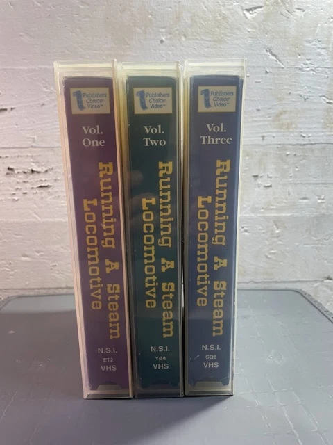 RUNNING A STEAM Locomotive Volume 1-3 VHS Video Enciclopedia Treno ...