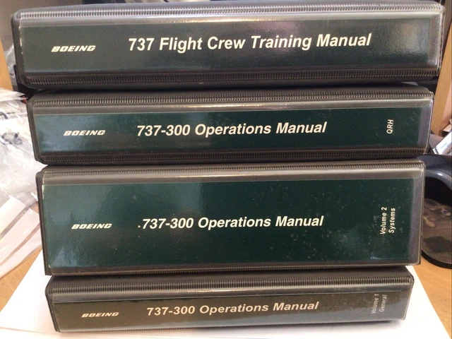 BOEING 737-300 FLIGHT Crew Operations Manual Vol 1& 2 and QRH FCOM 4 Volumes EZY £300.00 ...