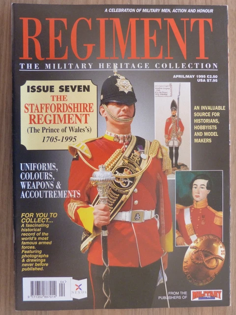 REGIMENT MAGAZINE - Issue 7 The Staffordshire Regiment 1705-1995 £6.50 ...
