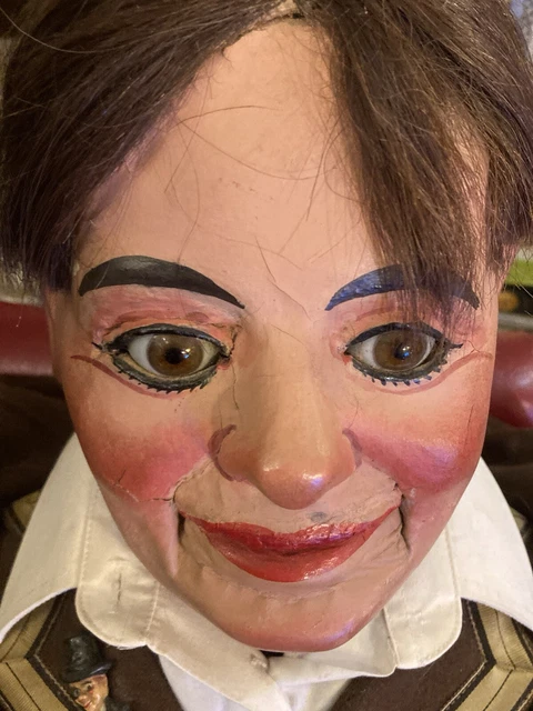 ANTIQUE 1930/40S PAPIER Mache Ventriloquist Dummy £1,350.00 - PicClick UK