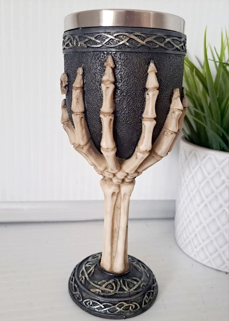 MEDIEVAL SKELETON HAND GOBLET alator Never Used FREEPOST £11.99 ...