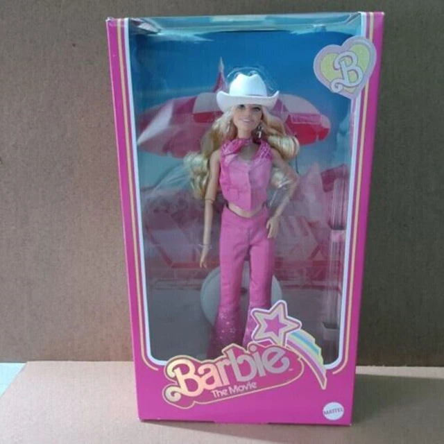 BARBIE THE MOVIE Collectible Doll Margot Robbie Pink Western Outfit ...