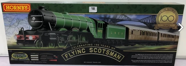 HORNBY - CELEBRATING 100 Years of Flying Scotsman - OO Gauge Train Set £180.00 - PicClick UK