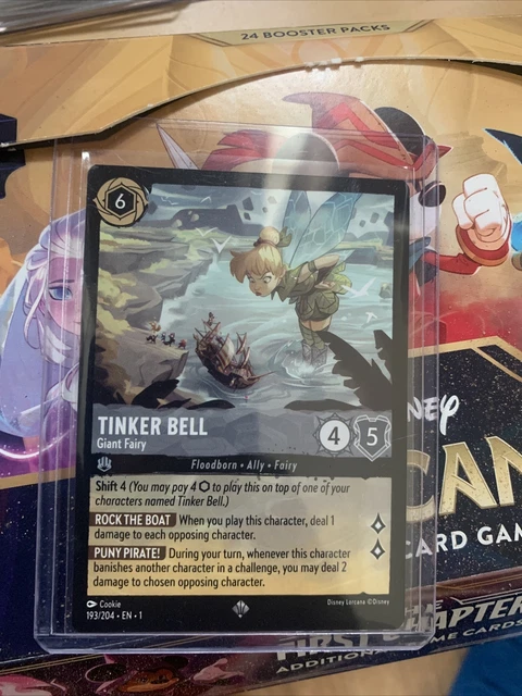 2023 DISNEY LORCANA Tcg Tinker Bell Giant Fairy Legendary Non Foil Card ...