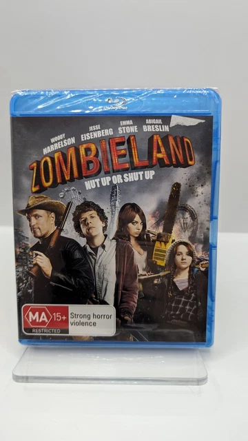 ZOMBIELAND BLU-RAY REGION ABC NEW & SEALED Woody Harrelson-Emma Stone ...