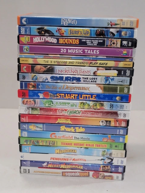 20 DVD KIDS Random Lot - Animated, Children &/or Family - DVDs ...
